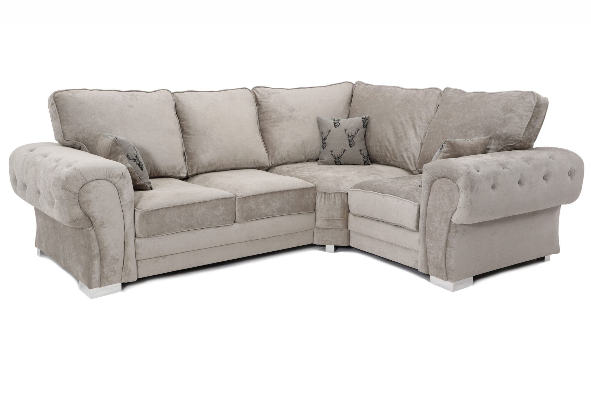 Aslan Full Back Corner Sofa Mink – Italian City Exclusive Furniture
